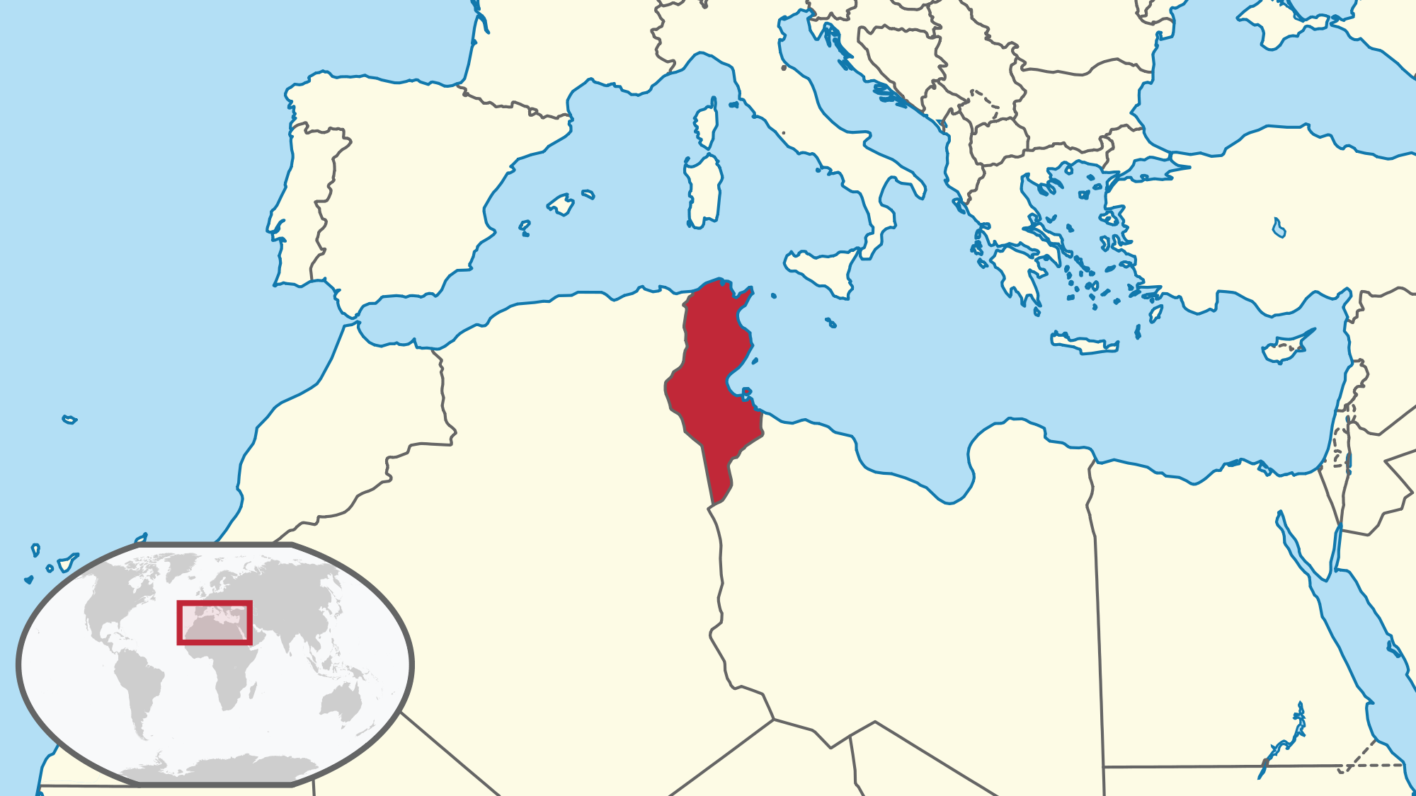 Tunisia Located Tunisia Located