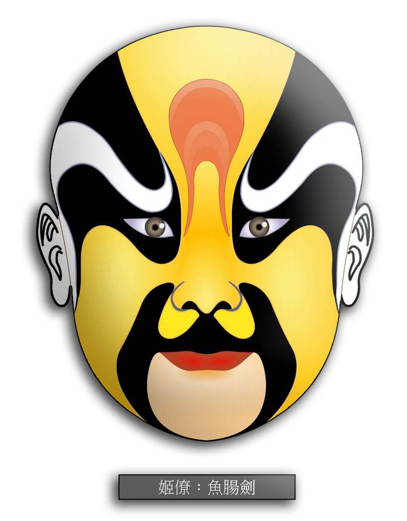 Beijing Opera Masks - Yuchangjian Jiliao Mask