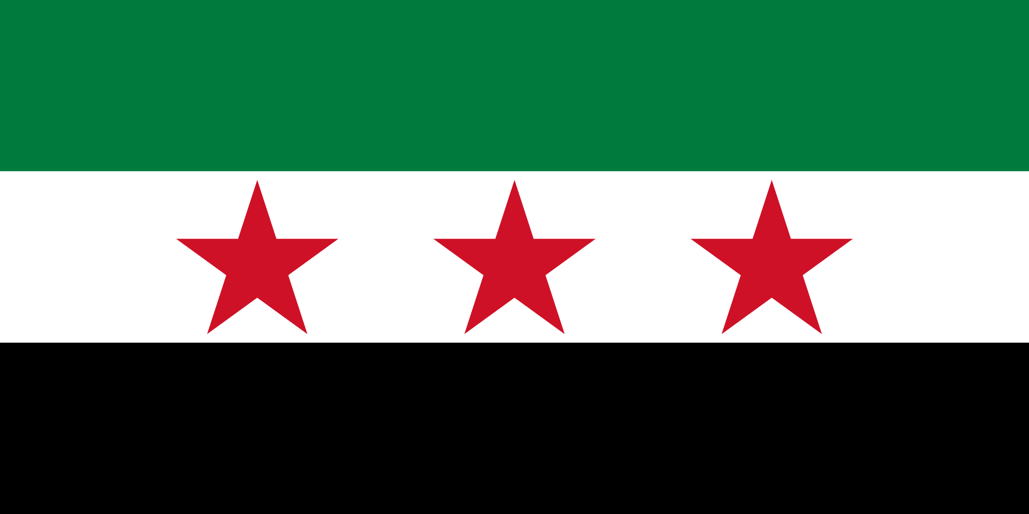 The official flag of the Syria