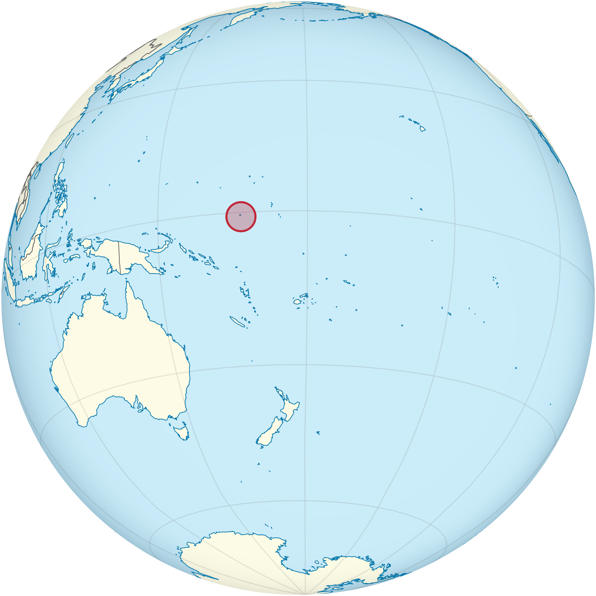 Location of the nauru in the World Map